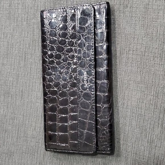 Lodis | Bags | 5 Salelodis Black Snake Skin Wallet 266 | Poshmark